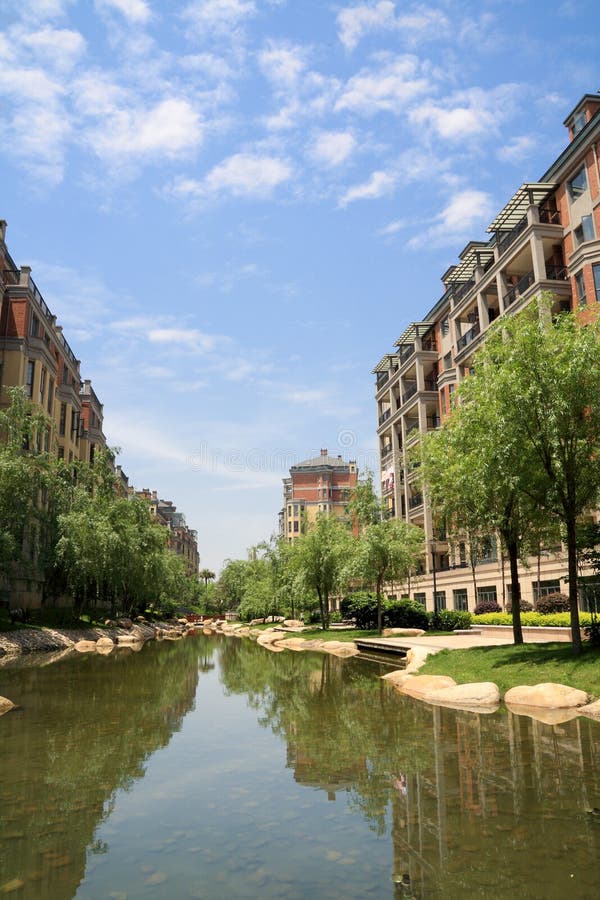 Residential community stock image. Image of living, structure - 20187291