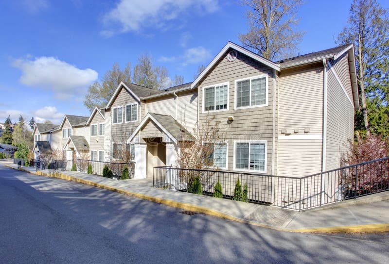 Residential Community House Stock Photo - Image of spring, real: 37792306