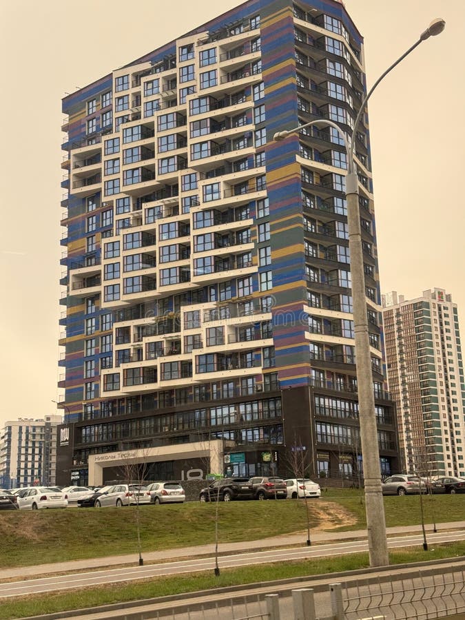 Residential Complex Minsk World. Modern Multi-Storey Residential Buildings Editorial Photography ...