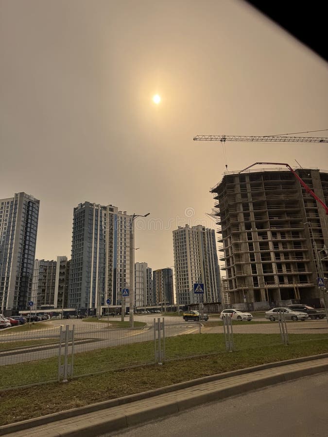 Residential Complex Minsk World. Modern Multi-Storey Residential ...