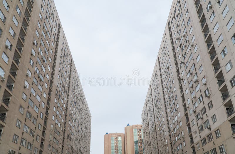Residential Complex, Modern Architecture Stock Image - Image of ...