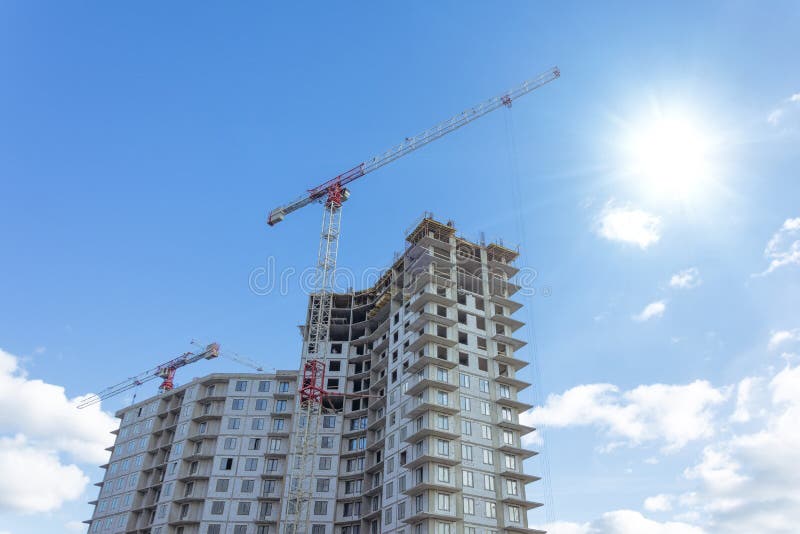 Residential Complex Real Estate, Under Construction Areas with High ...