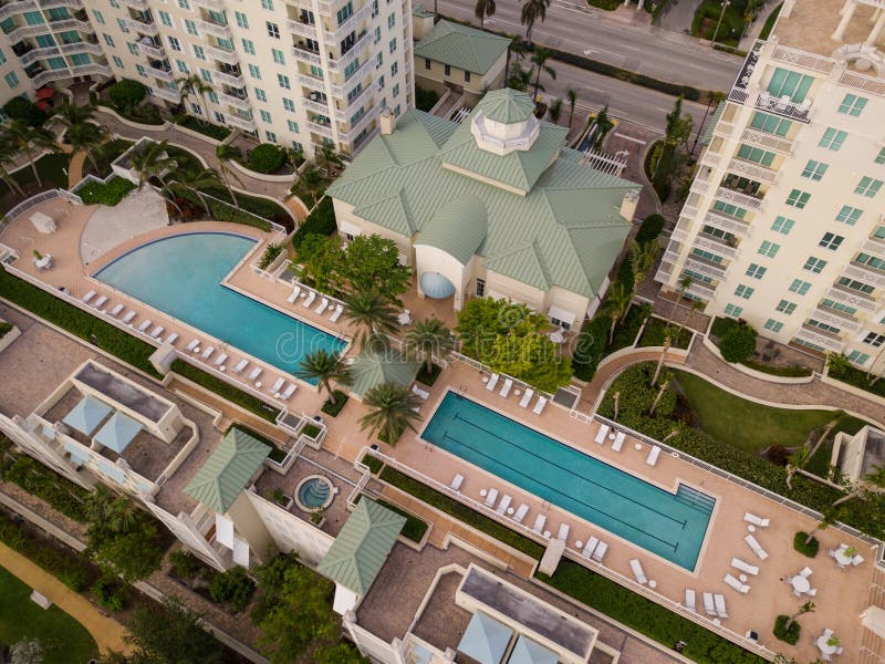 Condominium Swimming Pool stock photo. Image of swim, home - 4326276