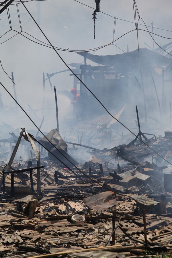 Residential Fires Aftermath Editorial Stock Photo - Image of ...