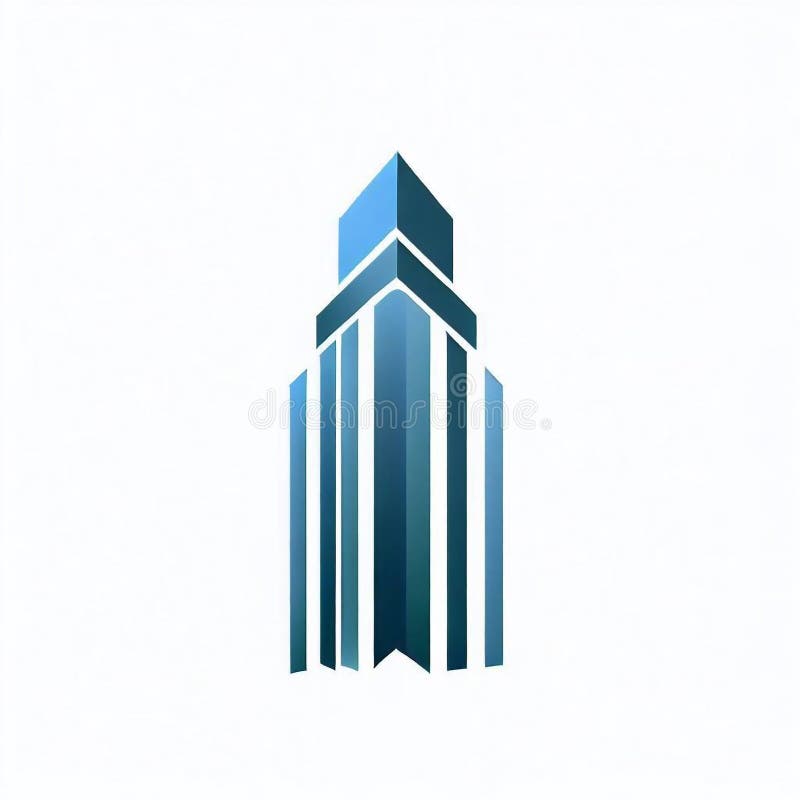 Residential High-rise and Skyscraper Building Symbol Logo Stock ...