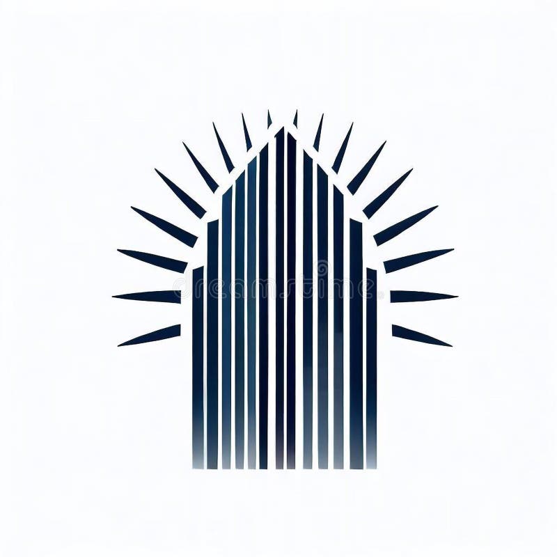 Residential High-rise and Skyscraper Building Symbol Logo Stock ...