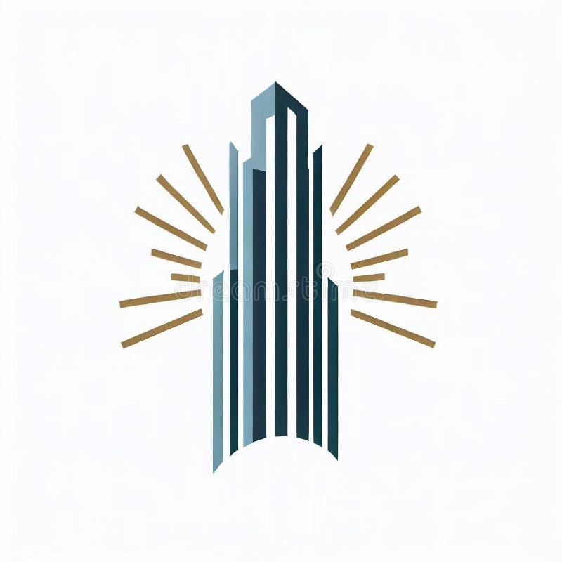 Residential High-rise and Skyscraper Building Symbol Logo Stock ...