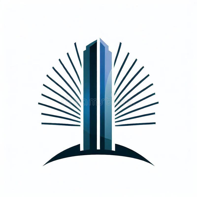 Residential High-rise and Skyscraper Building Symbol Logo Stock ...