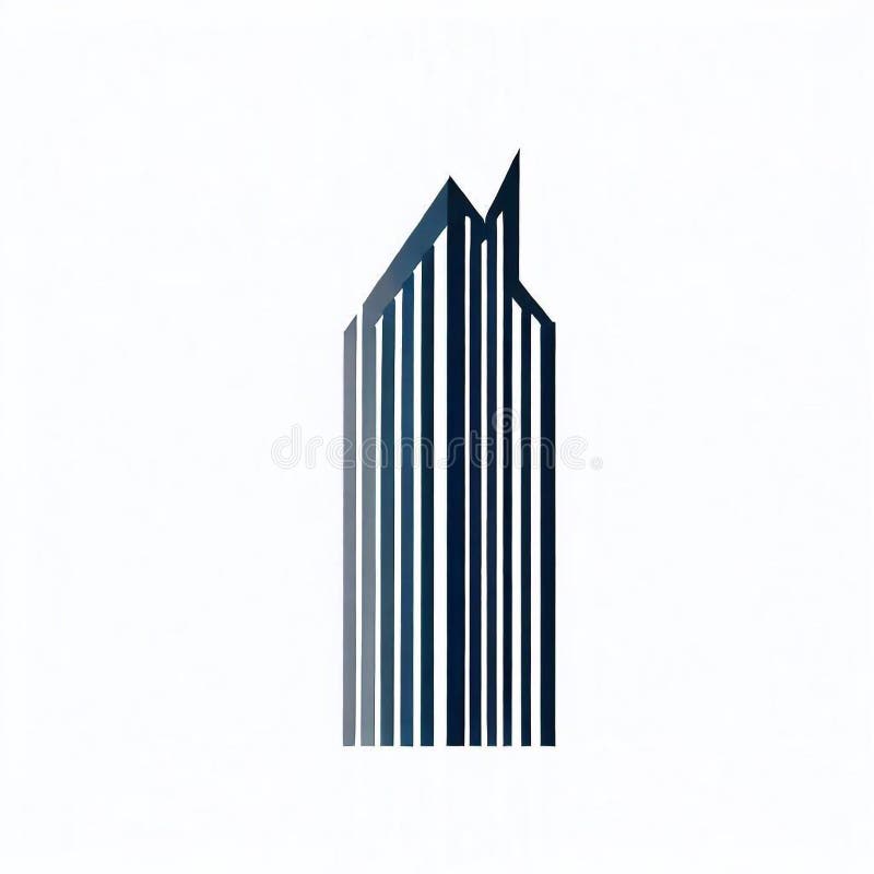 Residential High-rise and Skyscraper Building Symbol Logo Stock ...