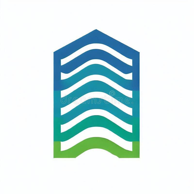 Residential High-rise and Skyscraper Building Symbol Logo Stock ...