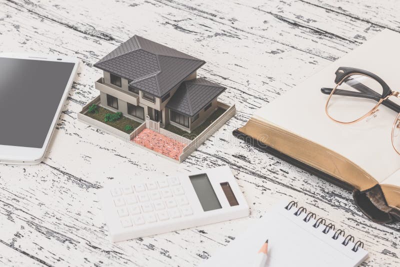 Residential Home Image Table Photo Stock Photo - Image of assemble ...