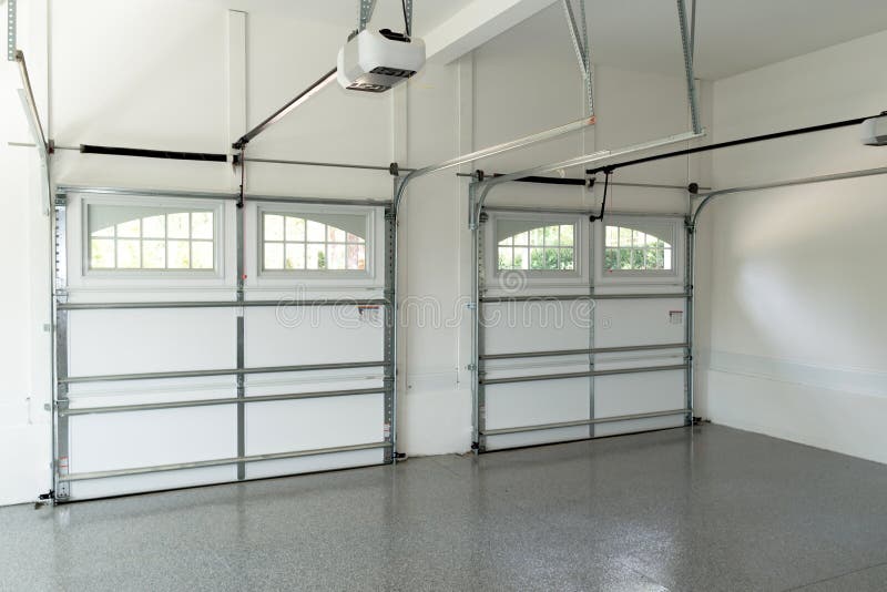 Residential House Garage Interior Stock Image - Image of construction ...
