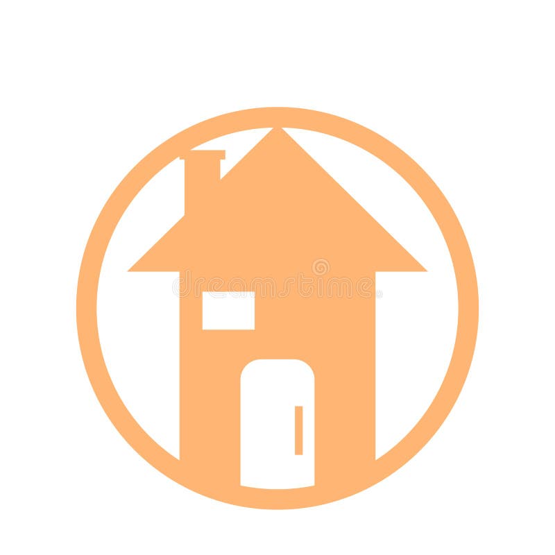 Residential house icon stock vector. Illustration of residential ...