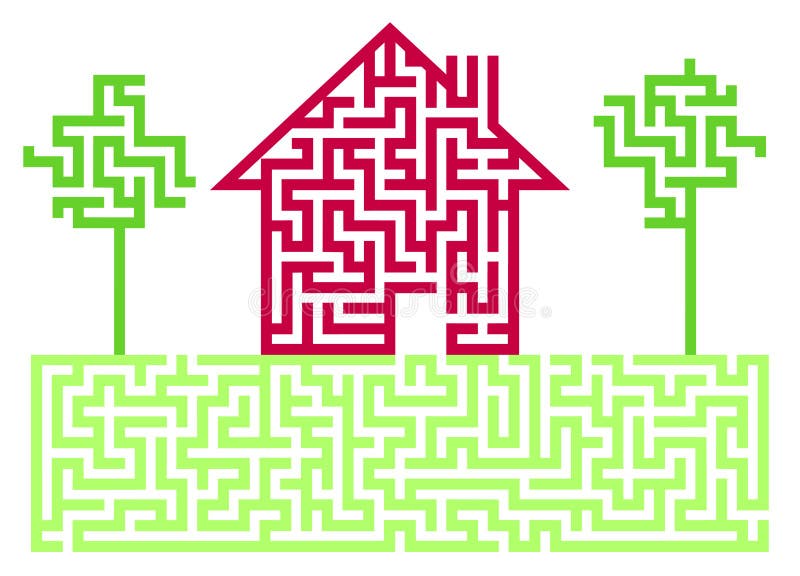 Residential House Labyrinth Picture. Image: 17443373