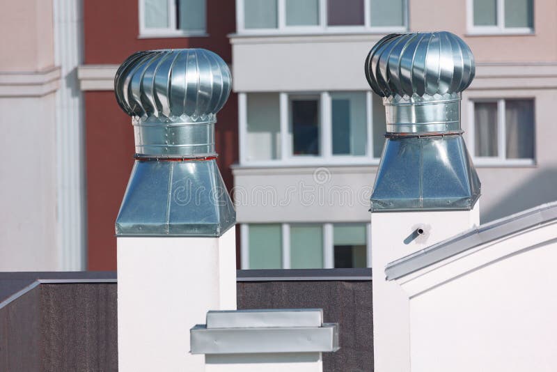 Residential House Ventilation Systems Stock Photo - Image of built ...