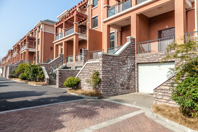 Residential Houses in China Stock Image - Image of houses, suburban ...