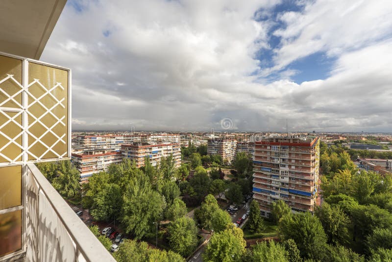 Residential Housing Complex Seen from Editorial Image - Image of home ...