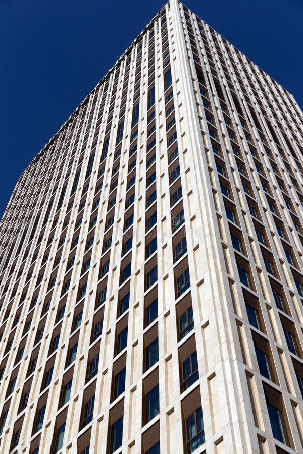 Residential Multi-storey Building. Bottom View Stock Image - Image of ...