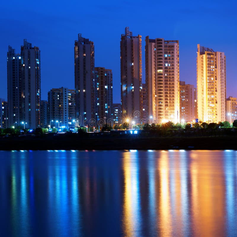 Residential Night stock photo. Image of residential, asia - 29115766