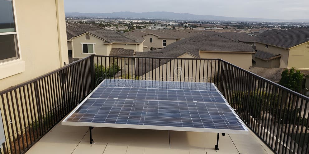 Residential Rooftop Solar Panel Array Energy System Royalty Free Image ...