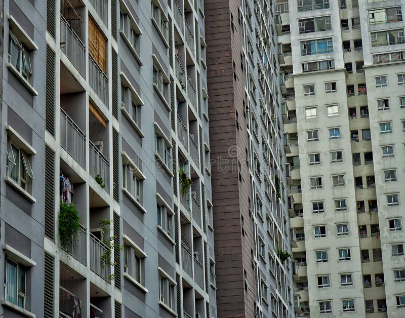Residential Towerblocks in Vietnam Stock Image - Image of metropolis ...