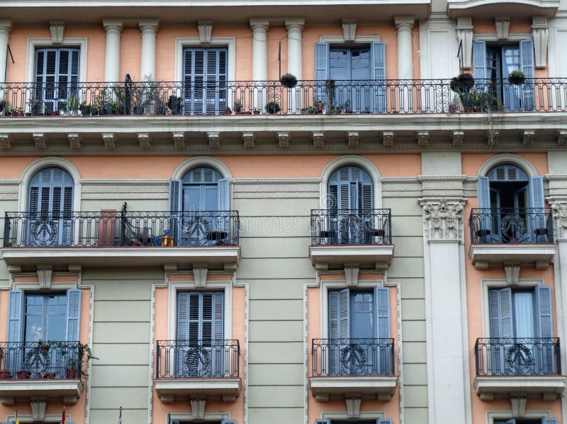 Residential Vintage Building Stock Photo - Image of cityscape ...