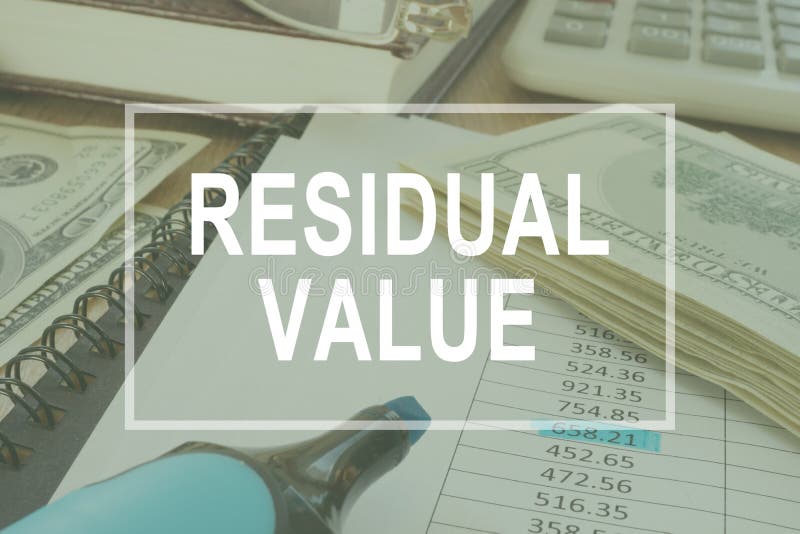 Residual Value. Office Table with Business Documents. Stock Photo ...