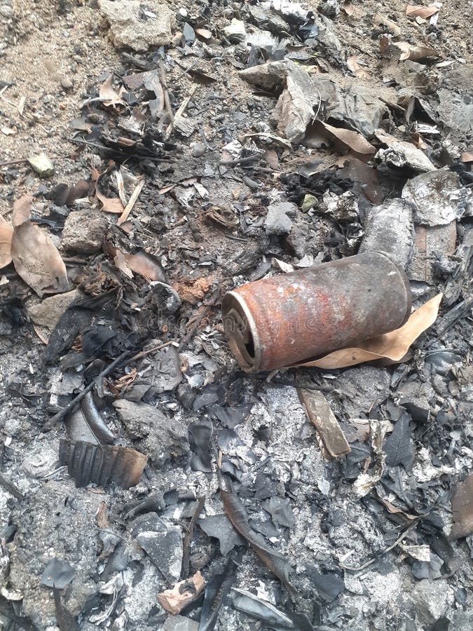 Residue from burning waste stock image. Image of waste - 335985829