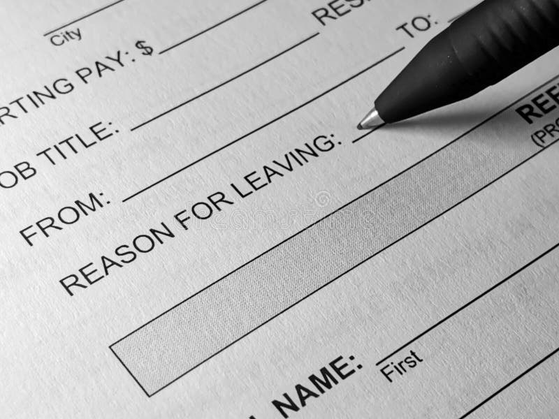 Resignation from job stock image. Image of employee - 252770075