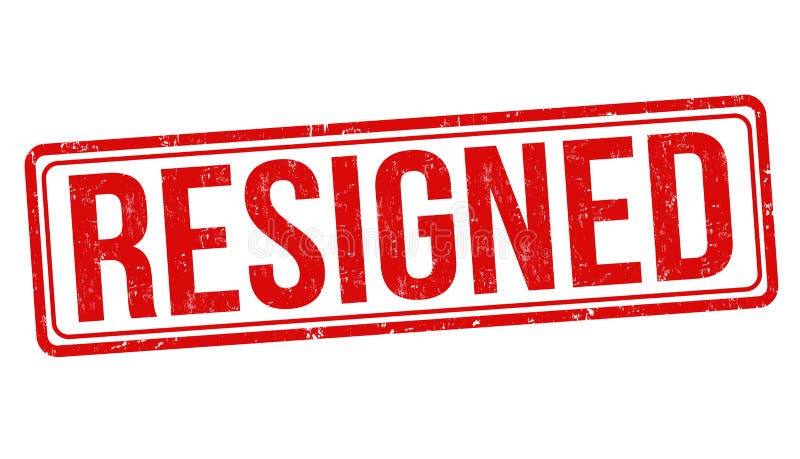 Resigned Grunge Rubber Stamp Stock Vector - Illustration of paper ...