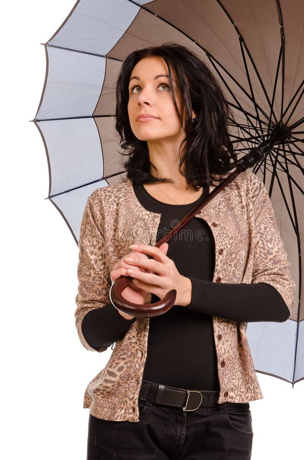 Resigned Woman Watching the Rain Stock Photo - Image of beautiful ...