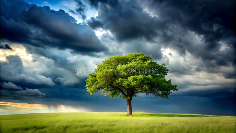 Resilience Embodied: a Single Tree Defying the Elements Generative AI ...