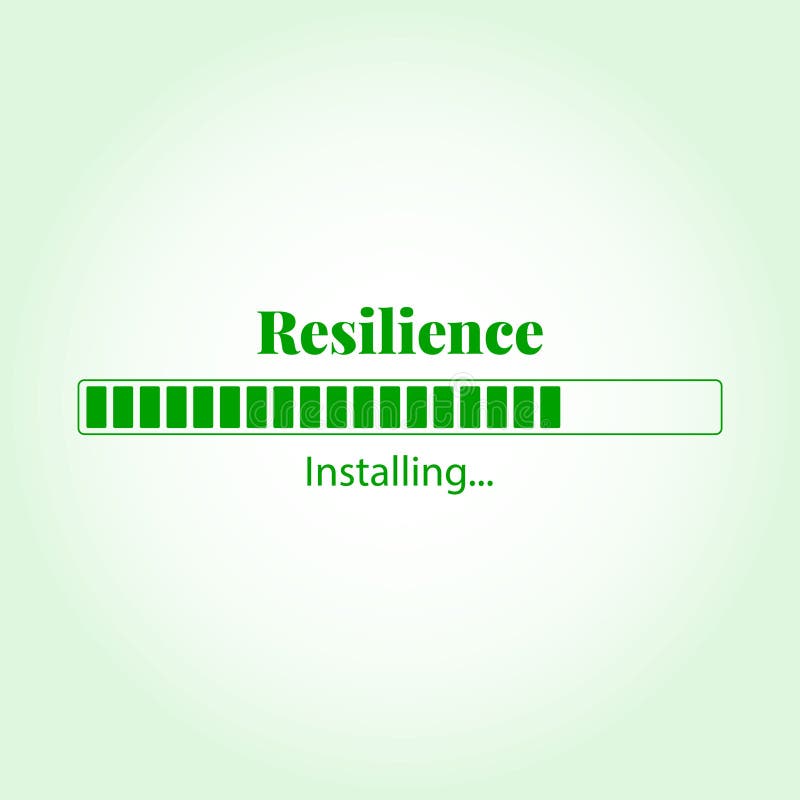 Resilience Installing Vector Illustration Graphic Eps Stock ...