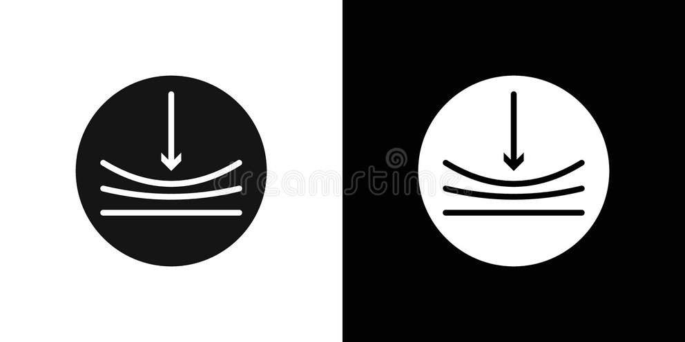 Resilience Material Icon Flat Vector Set Outline Stock Vector ...