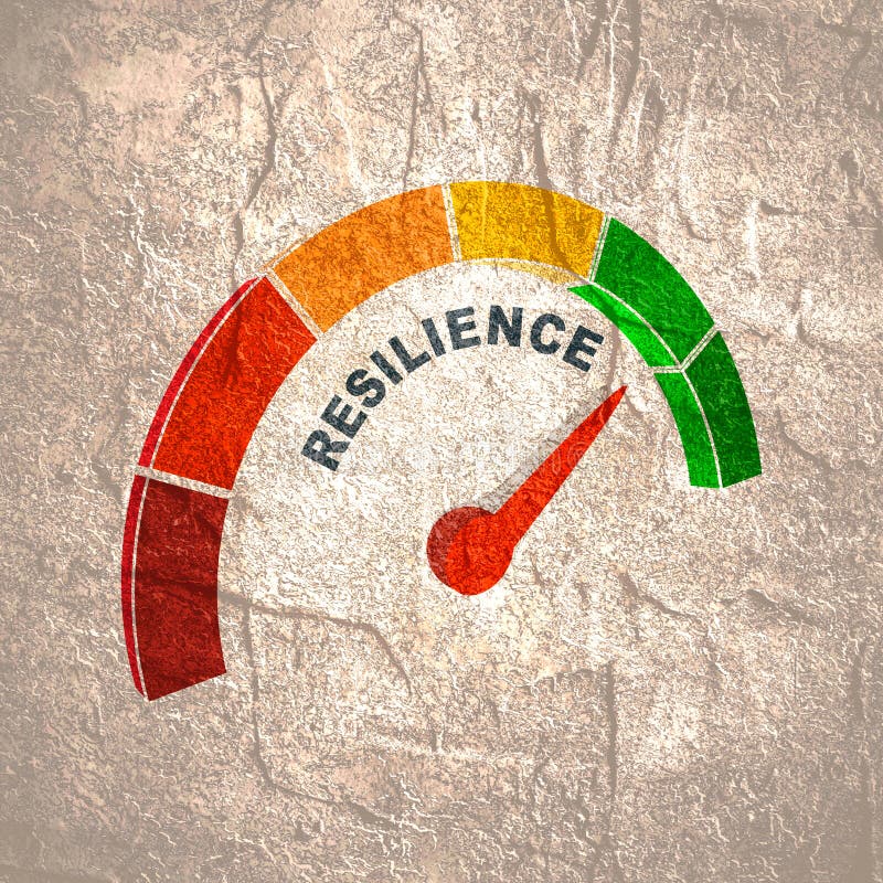 Resilience Measuring Device with Arrow and Scale. Stock Image - Image ...