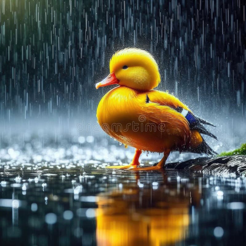 Like Water Off A Ducks Back Stock Illustration Illustration Of