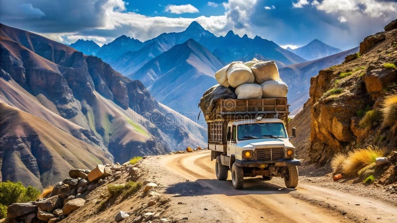 Resilience on the Road: a 4x4 Truck Navigating a Rugged Mountain Pass ... Resilience on the Road: a 4x4 Truck Navigating a Rugged Mountain Pass ...