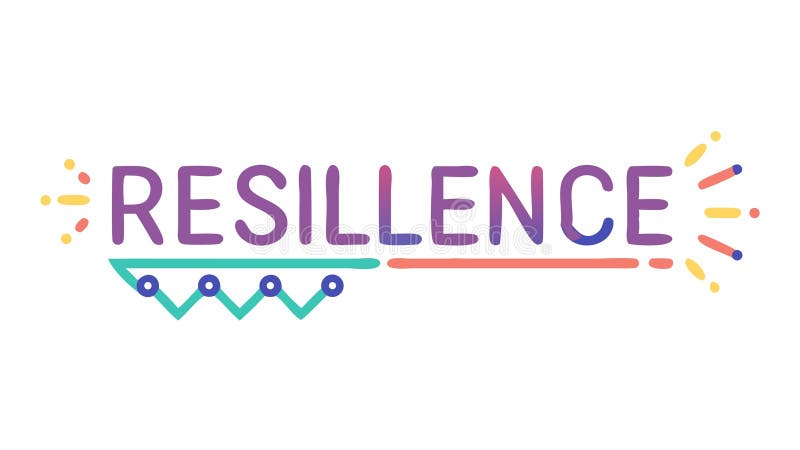 Resilience Text Logo, Strength and Adaptability Concept, Vector Design ...