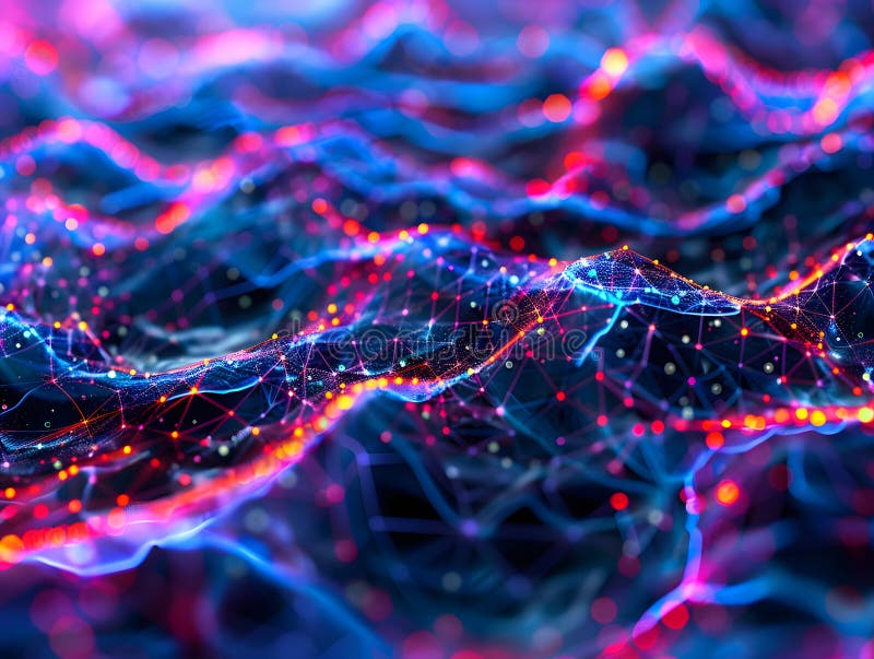 Resilient Digital Network Abstract Background Artistic Design Concept ...