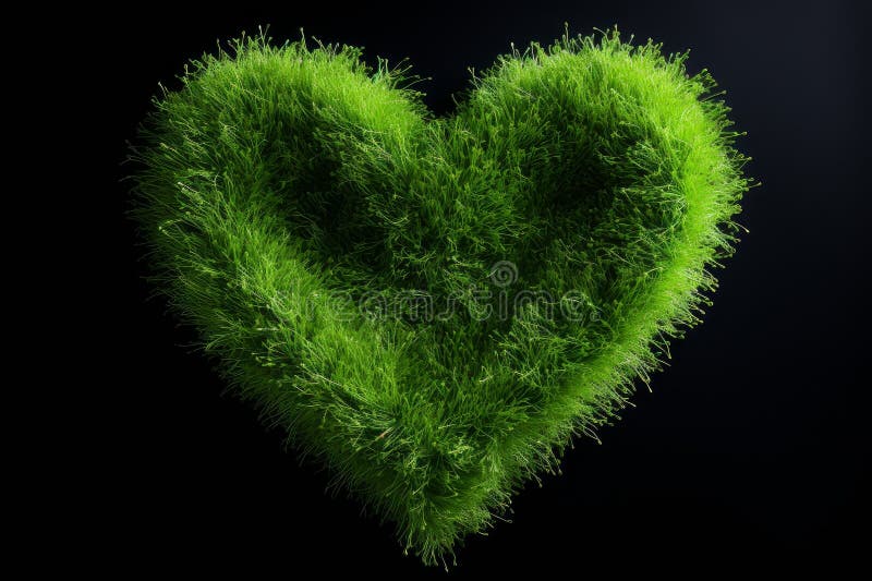 Resilient Heart Grass. Generate Ai Stock Illustration - Illustration of ...