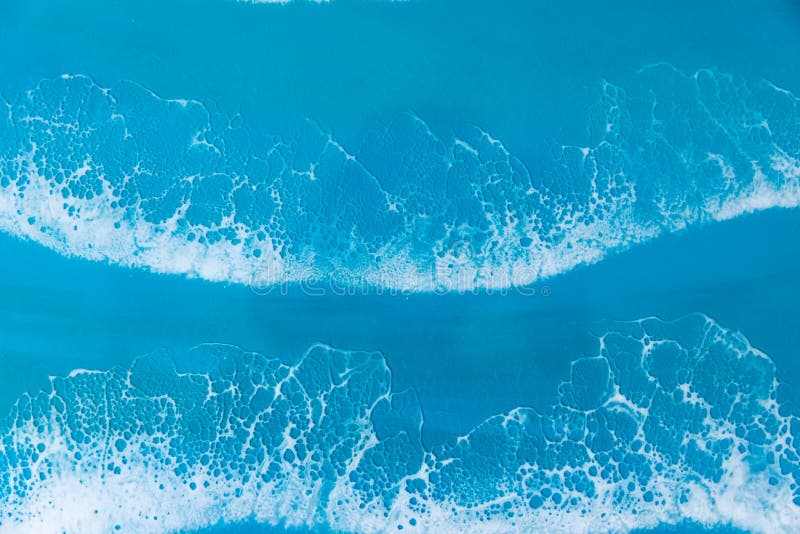 Resin Art with Sea Waves. Sea Background Made of Epoxy Resin Stock ...