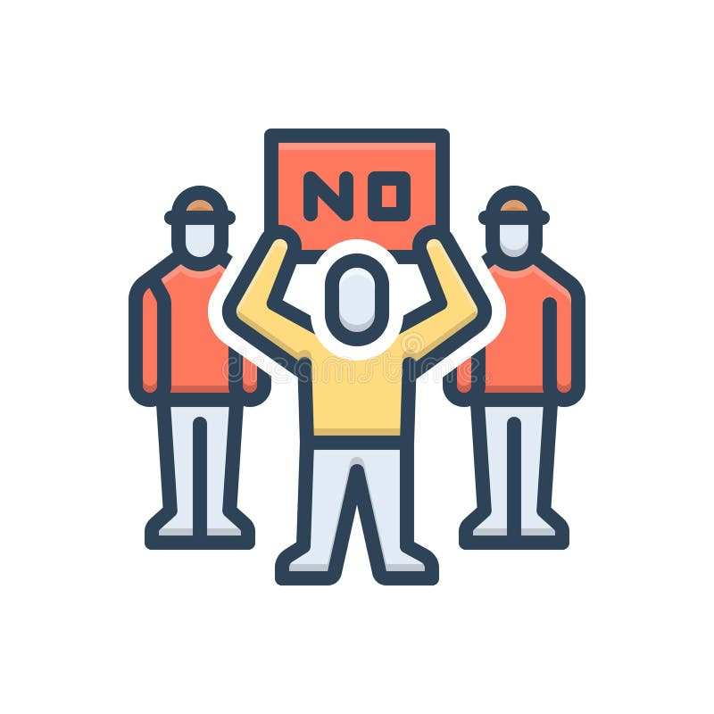 Color Illustration Icon for Resist, Protest and Baner Stock ...