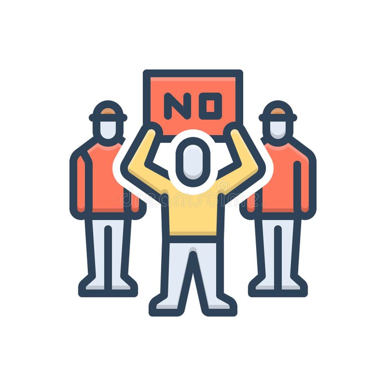 Color Illustration Icon for Resist, Protest and Baner Stock ...