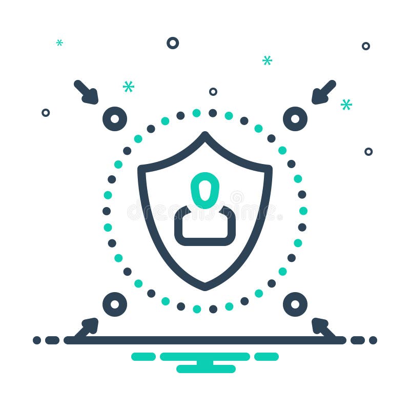 Mix Icon for Resist, Resistance and Guard Stock Vector - Illustration ...