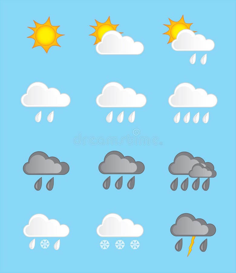 Resista a los iconos ilustración del vector. Ilustración de nube - 3576298