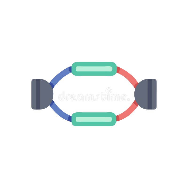 Resistance Band Icon for Training Stock Illustration - Illustration of ...