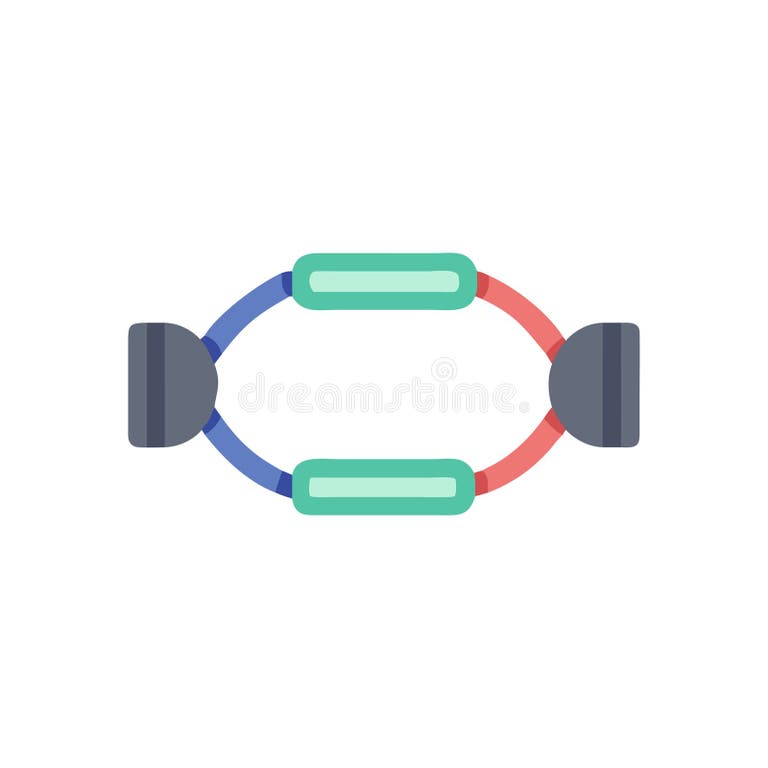 Resistance Band Icon for Training Stock Illustration - Illustration of ...