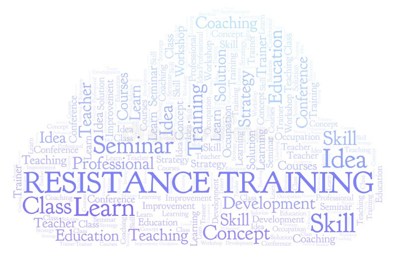 Resistance Training Word Cloud. Stock Illustration - Illustration of ...