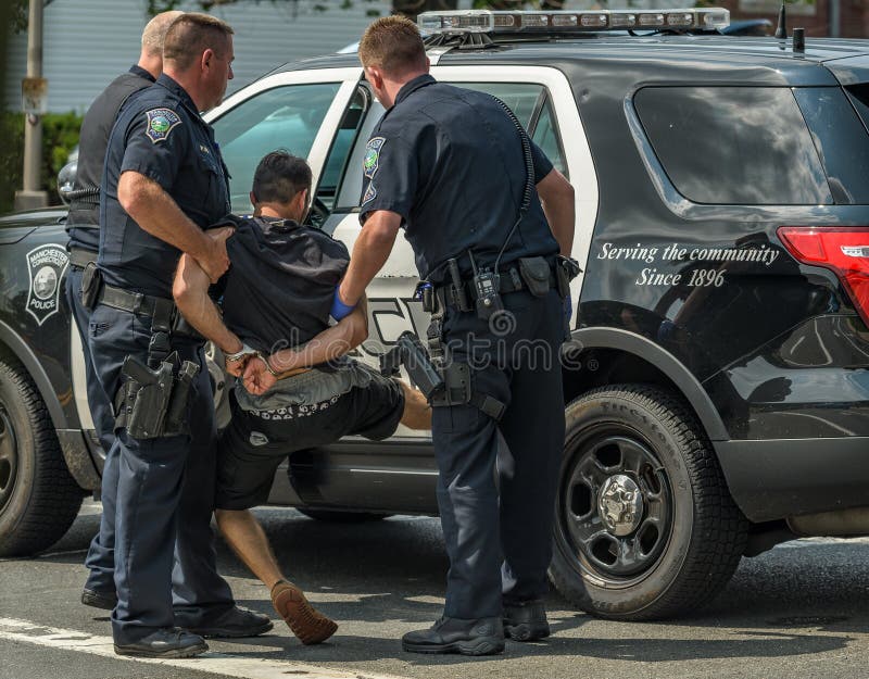 Resisting arrest editorial stock image. Image of resisting - 97597749