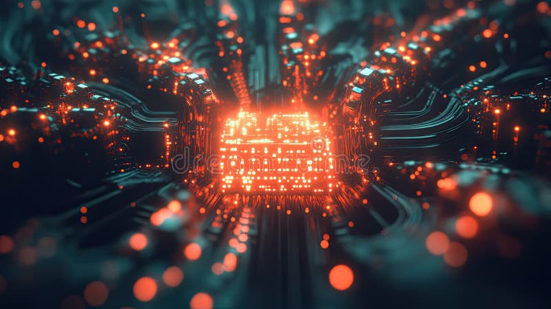 Resistor Blinking Logic Gate Stock Illustration - Illustration of ...